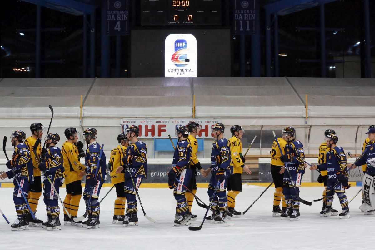 IIHF - Gallery: 2024 IIHF Continental Cup - Group F - Herning Blue Fox ...