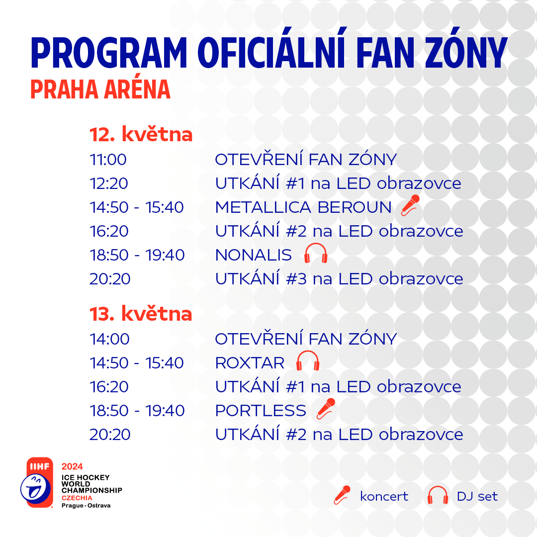 IIHF - galerie Official Fan Zone - Praha