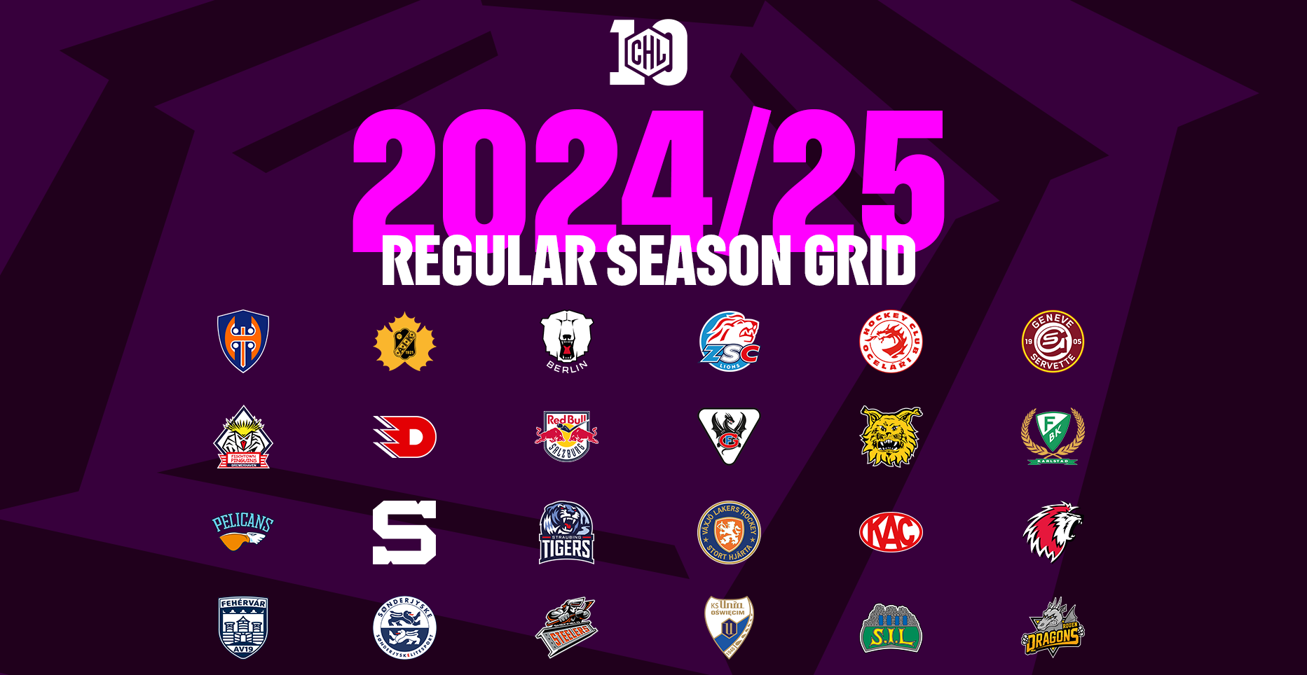 IIHF - 2024/25 CHL Draw | All the Match-ups & Regular Season Grid